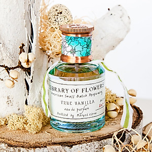 Library of Flowers True Vanilla Eau de Parfum, 1.69 Fl. Oz. – Bergamot, Dark Vanilla & Amber – Women’s Perfume, Eau de Parfum Spray for Women, Perfume for Women