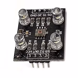 Kiro&Seeu TCS230 TCS3200 RGB Light Color Recognition Sensor Detector Module DC 3-5V with 4 LED Compatible with MCU Ar-duino, CS230-MD-1P