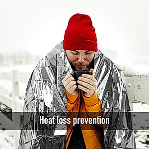 General Medi Emergency Blanket (12-Pack),Emergency Silver Foil Blanket– Perfect for Outdoors, Hiking, Survival, Marathons or First Aid