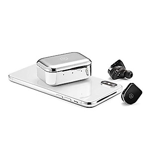 MASTER & DYNAMIC MW07 True Wireless Earphones - Bluetooth Enabled Noise Isolating Earbuds - Lightweight Quality Earbuds for Music, Piano Black (MW07PB) (Renewed)