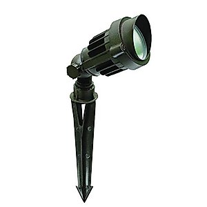 Westgate LED Low Voltage Landscape Spotlight - 12 Volt AC/DC Garden Light - Integrated LED - 400 Lumens - All Accessories Included (6 Watt, 5000K Cool White)