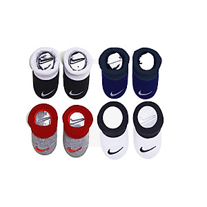 Nike Infant Booties 4 Pack (0-6 Months, Black(NN0735-U10)/G_W)