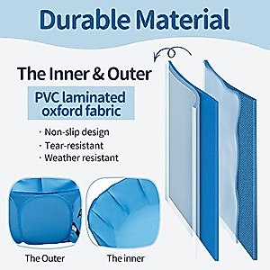 Alvantor Pet Swimming Pool Dog Bathing Tub Kiddie Pools Cat Puppy Shower Spa Foldable Portable Indoor Outdoor Pond Ball Pit 42" x12" Patent Pending