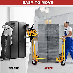 Legines Manual Furniture Mover Tool Set (Set of 2),Heavy Duty Moving Dolly, 1300 lbs Capacity, 12" Lift Height.Machinery Mover Pake Handling Tools.