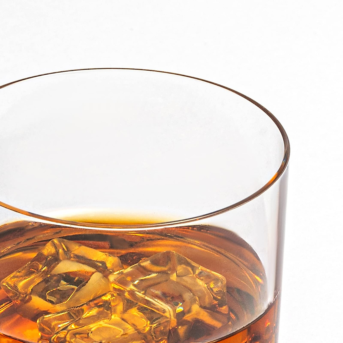 Unbreakable Plastic Whiskey Glasses (Set of 4) 9 oz Dishwasher Safe, Shatterproof Tritan Drinking Glasses for Whiskey, Durable Plastic Wine Glass, Plastic Rocks Glass, Bar Glasses Sets for Home