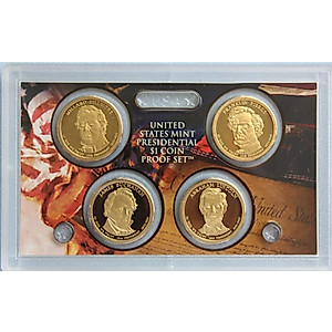 2010 S Presidential Dollars 4-coin Proof Set $1 US Mint DCAM - No Box or COA