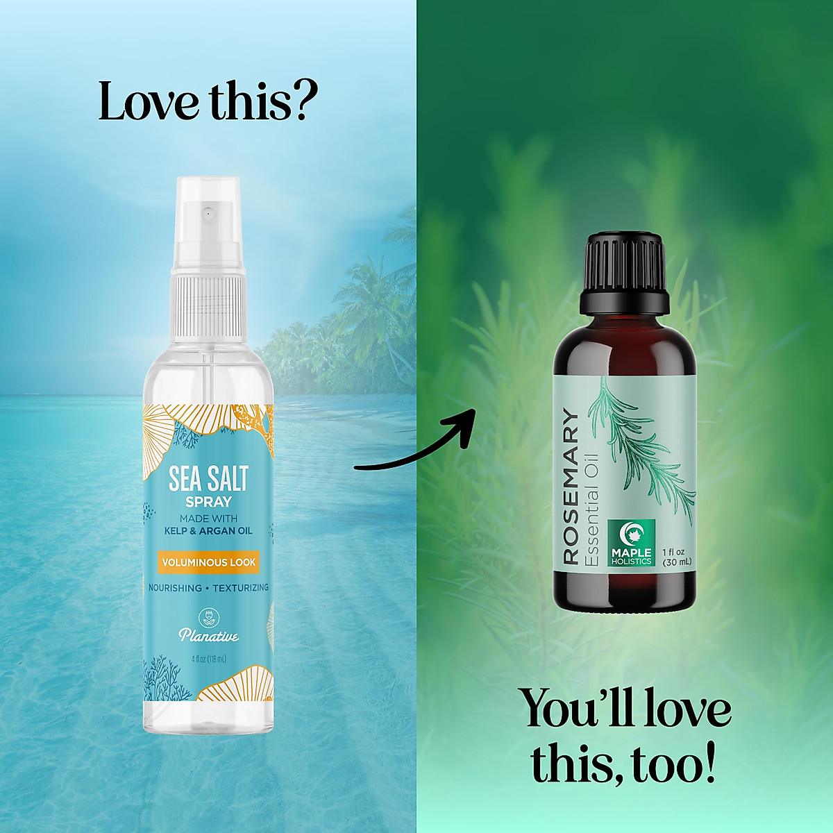 Sea Salt Spray for Hair Volume - Beach Waves Sea Salt Hair Texture Spray for Hair Volumizer - Women and Mens Hair Spray for Hair Styling Extra Hold - Non Sticky Beach Hair Curls Texturizing Spray