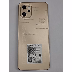 UMIDIGI Unlocked Cell Phone, A13 Pro (4GB+128GB) NFC Cell Phone, 6.7" HD Full Screen + 5150mAh Battery, Dual Mics Noise-Cancellation, Unisoc T610 Processor Android Cell Phone with FM Radio