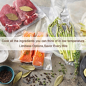 Sous Vide Cooker, 1100W Sous Vide Machine, Ultra-quiet Fast-Heating Immersion Circulator Precise Cooker with Big Touchscreen Accurate Temperature and Time Control, IPX7 Waterproof