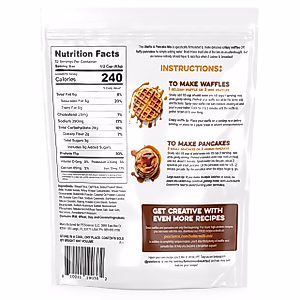 PEScience Buttermilk Protein Pancake & Waffle Mix, Just Add Water, 12 Servings