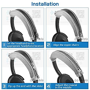 Geekria Replacement Ear Pads + Headband Cover for Bose SoundTrue Around-Ear, AE2, AE2i, AE2w Headphones Headband + Replacement Earpads, Headset Ear Cushion Repair Parts (Dark Grey)