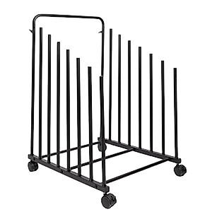 GENMOUS Art Storage Rack with Caster Wheels, Art Drying Rack Metal Storage Stand for Canvas Storage Paint Drying Rack,Drawing Board Stands for Printed Matter,Crafts Drying,Art Studio,Classrooms Easel