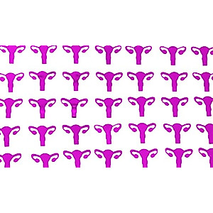 ROFLmart Uterus Party Bundle Banner Confetti And Balloon Decorations For Hysterectomy Party