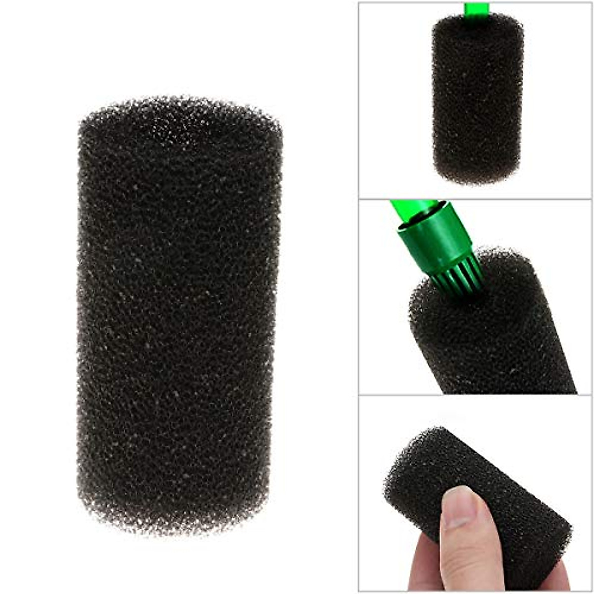 Senzeal 4PCS Pre-Filter Foam Sponge Roll Aquarium Filter Intake Cover for Aquarium Fish Tank(Medium)