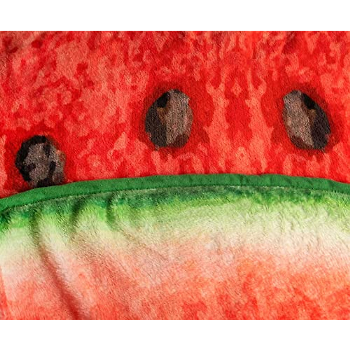 Watermelon Slice Round Fleece Throw Blanket | Plush Soft Polyester Cover For Sofa and Bed, Cozy Home Decor Room Essentials | Cute Gifts and Collectibles | 60 Inches