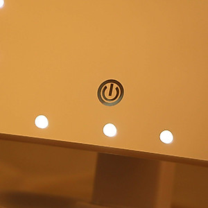 FQYYDD Illuminated Makeup Mirror Led Touchscreen Lighting Makeup Mirrors Are Light-Adjustable