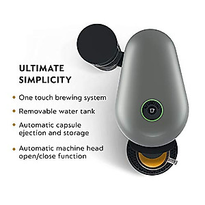 Nespresso VertuoPlus Coffee and Espresso Machine by Breville,8 ounce,Grey
