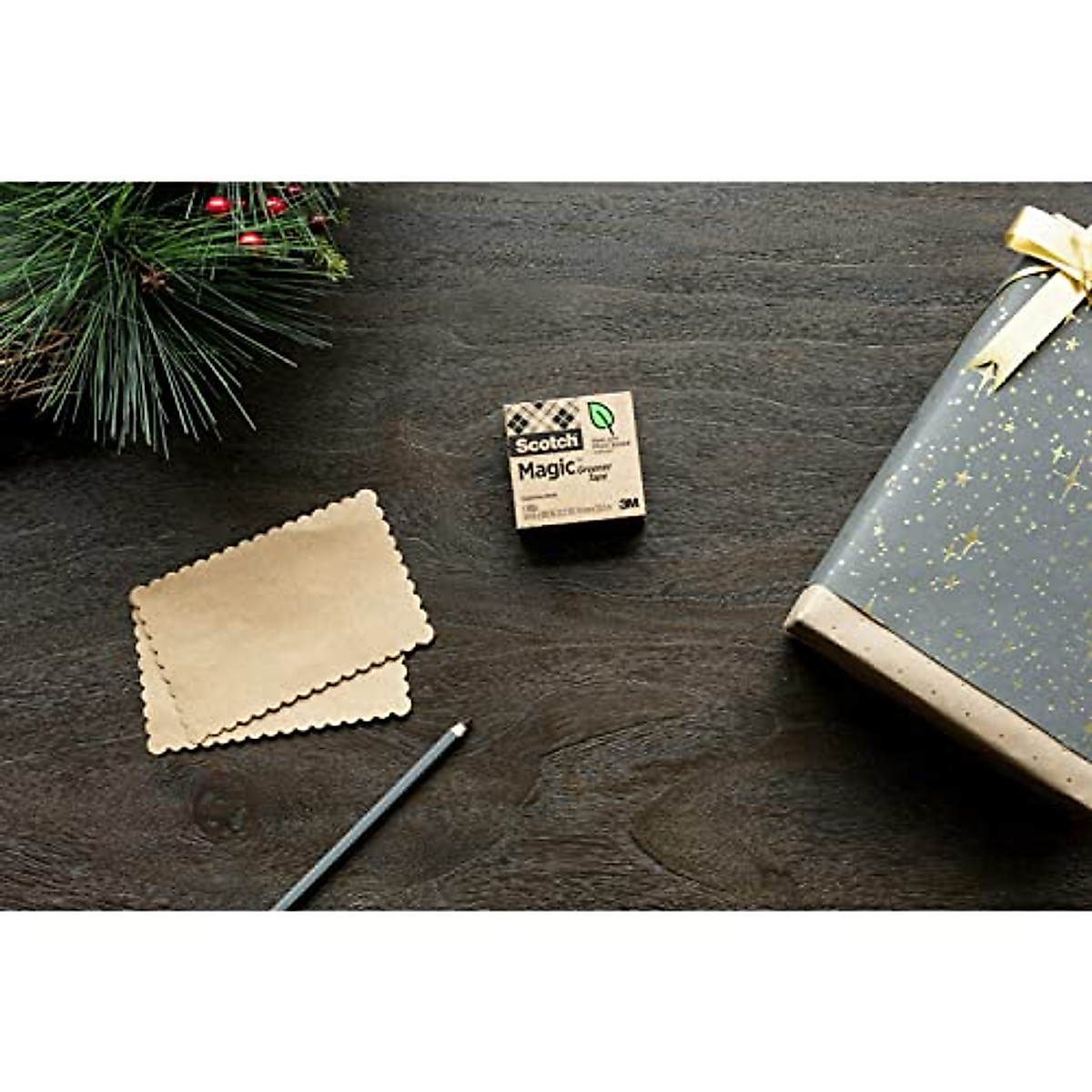 Scotch Magic Greener Tape, 12 Rolls, Numerous Applications, Invisible, Engineered for Repairing, 3/4 x 900 Inches, Boxed (812-12P)