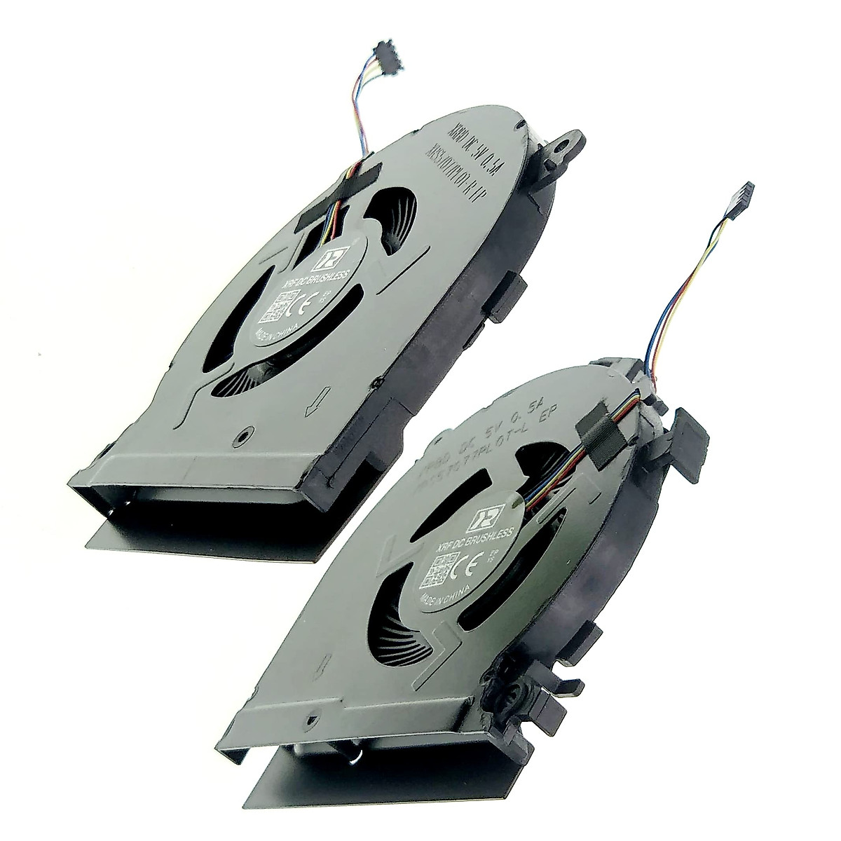 Replacement CPU + GPU Cooling Fan for HP Spectre X360 15-CH 15-CH000 15-CH011DX 15-CH075NR 15-CH008CA 15-CH010CA NS75C00-17J22 NS75C00-17J21 P/N: L17605-001 L17606-001, TPN-Q179 DC 5V 0.5A (Two Fans)