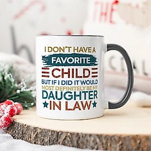Fatbaby Funny Coffee Mug Gifts for Daughter In Law From Mother In Law,Father In Law,Daughter-in-law Gifts for Mother’s Day Birthday Christmas Thanksgiving,Dauther In Law Tea Cup 11OZ