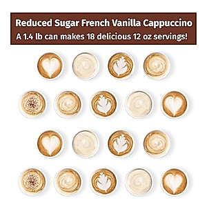 Victorian Inn Instant Cappuccino, Reduced Sugar French Vanilla, 1.4 Pound (Pack of 1)