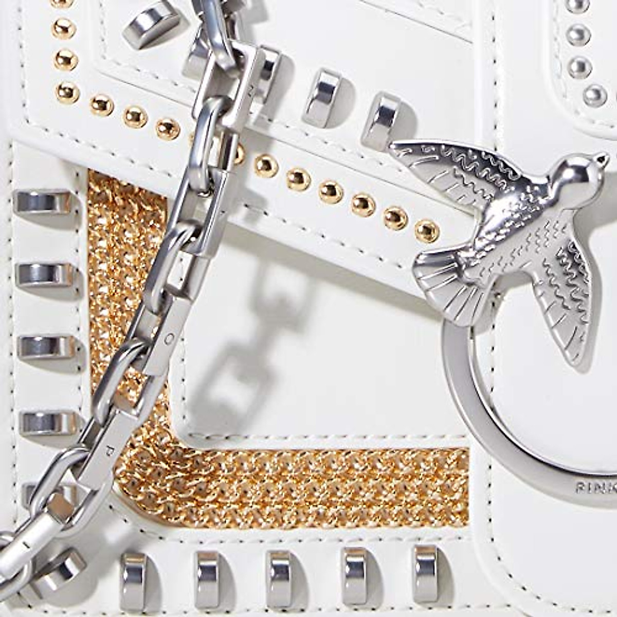 Pinko Cross-Body Bag, Grey (Grigio Argento)