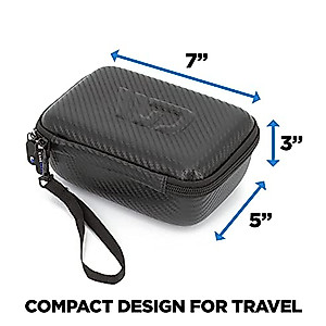 CASEMATIX Hair Clipper Guard Blade Holder Case for Barbers and Stylist Compatible with 12 Metal Andis, Oster, Wahl, Babyliss Detachable Clippers Metal Guards - Blade Storage Case Only