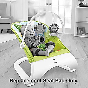 Ele Toys Replacement Part for Fisher-Price Rainforest Friends Comfort Curve Bouncer Baby Seat - CKR34 ~ Replacement Seat Cover / Pad, Green, Blue, Red, Orange, 8.0 ounces, 1.0 Count