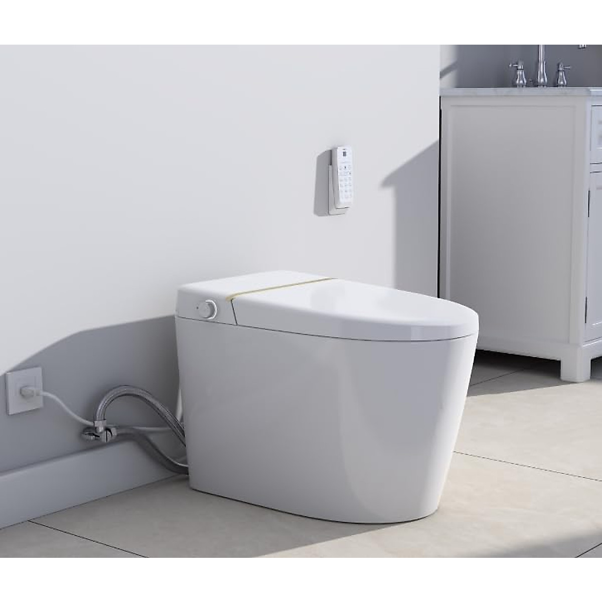 Clean Sense dib-1500R Bidet Toilet Seat for Elongated Toilets