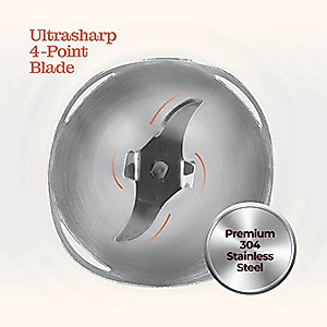 Powerful Immersion Blender, Electric Hand Blender 500 Watt with Turbo Mode, Detachable Base. Handheld Kitchen Blender Stick for Soup, Smoothie, Puree, Baby Food, 304 Stainless Steel Blades (Pink)