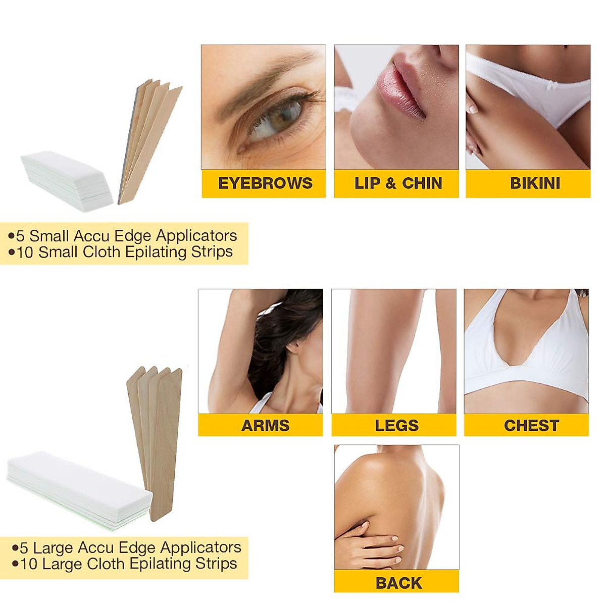 GiGi Hemp Wax Microwave Formula Hair Removal System, Fast, Gentle, and Effective