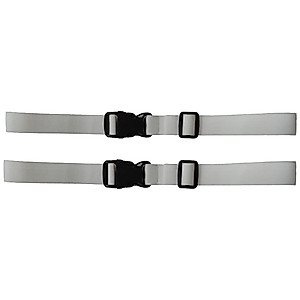 HDHYK 2packs Beach Chair Towel Straps for Pool, Beach, Lounge Chair Multi Purpose Adjustable Elastic Towel Straps(White)