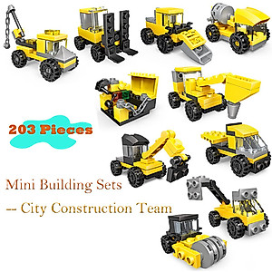 Ulanlan Military Vehicles and Engineering Cars Building Brick Sets, 3D Assembly Cars Construction Building Kit for Party Favors, Kids Prizes, Mini Building Block Car Toys for Boys and Girls, 30 Boxes