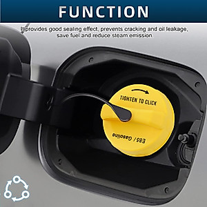 Fuel Tank Cap Gas Cap Compatible with Dodge Jeep Chrysler, 2011-2019 Journey, 2014-2017 Cherokee, 2011-2013 Grand Cherokee，2008-2019 Grand Caravan Replace# 52030379AB