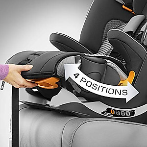 Chicco MyFit Zip Air 2-in-1 Harness + Booster Car Seat for Toddlers and Big Kids, 5-Point Harness, Belt-Positioning Booster, Zip-and-Wash Fabrics, 3D AirMesh for Breathability, Q Collection, Black