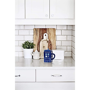 Doctor Who Tardis Mug | Official Ceramic Coffee Mug With Lid | 17 Oz.