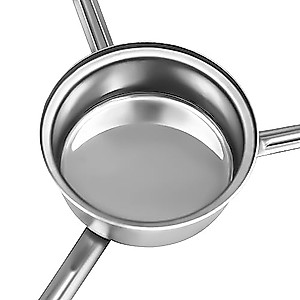 CNCEST 2.9L Chafing Dish Buffet Set Server,Stainless Steel Chafing Dishes Oven Safe Glass Rectangle Food Warmer for Parties (Silver)