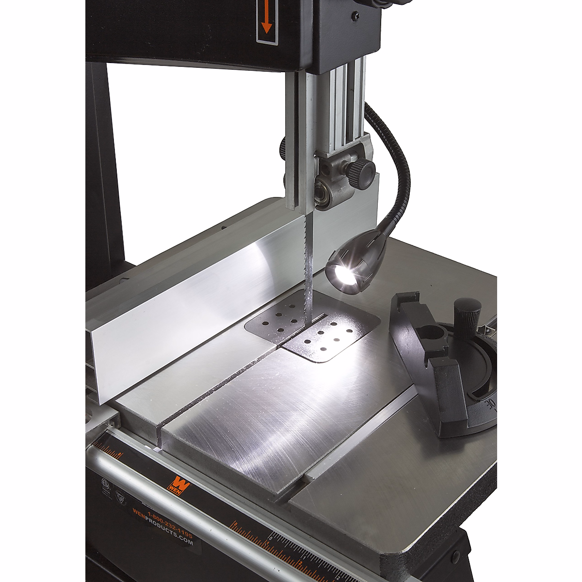 WEN BA3962 3.5-Amp 10-Inch Two-Speed Band Saw with Stand and Worklight , Black