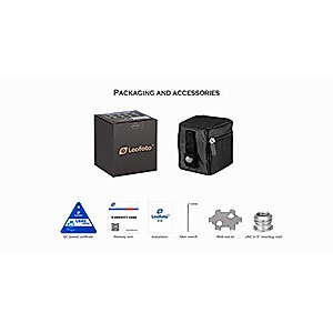 LEOFOTO VH-10S Monopod Two Way Tilt Head Arca Compatible w Large Comfort Knob