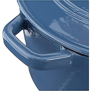 Cuisinart 3 Qt Casserole, Covered, Enameled Provencial Blue