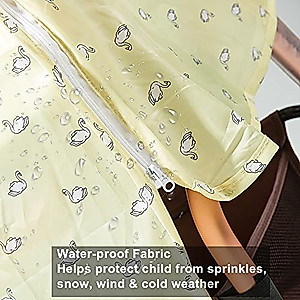 Stroller rain Cover Universal, Stroller Cover for Protection, Stroller Weather Shield;