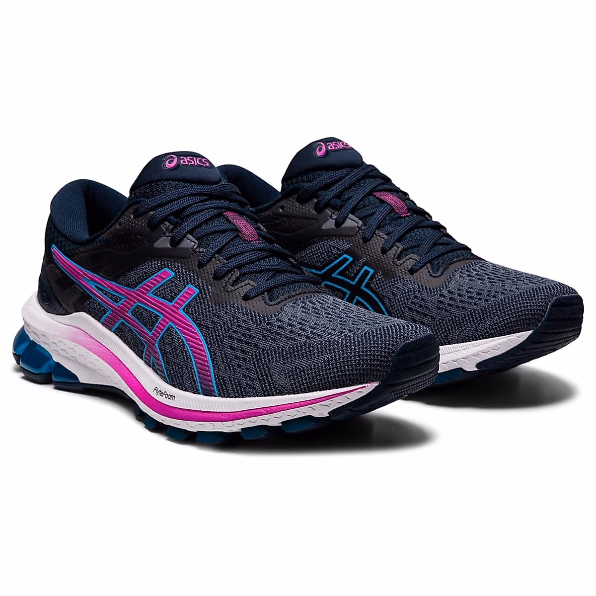 ASICS Women's GT-1000 10 Running Shoes, 7, French Blue/Digital Grape