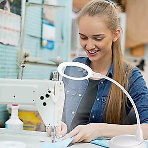 5X Magnifying Lamp, Touch Dimmable Magnifying Glass with Light, 30 LED Lighted Magnifier for Reading, Hobbies, Crafts, Repair, Sewing, Inspection, Jewelry Design