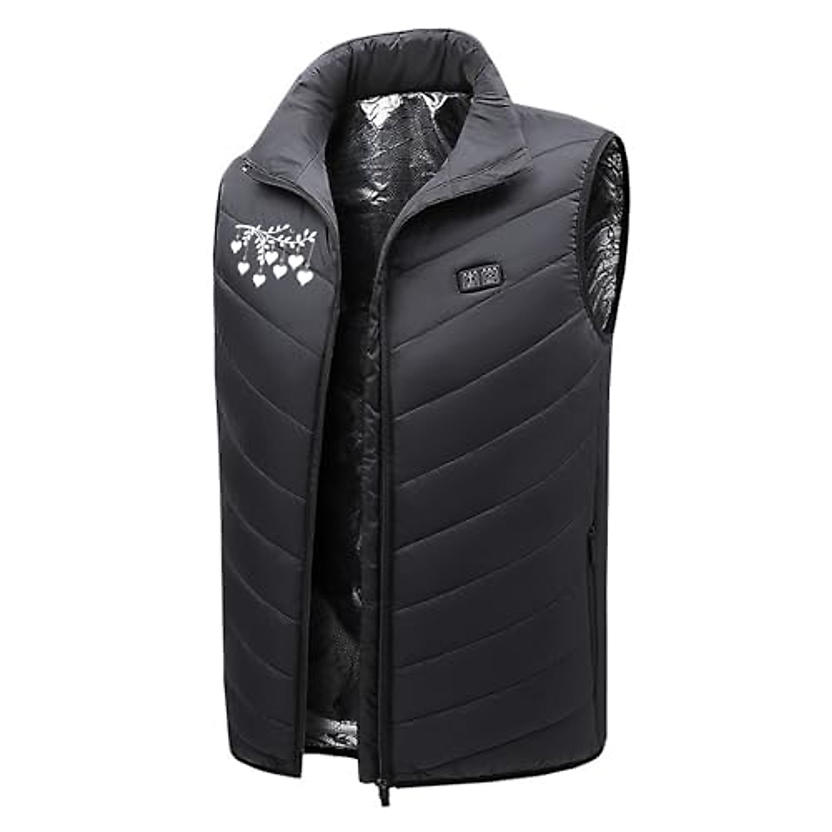 ysgfhgjw deals of the day lightning deals Heated Vest for Men and Women, USB Rechargeable Heated Jacket Electric Heating Vest, Not Included Battery Black S