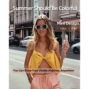 Cutnut Portable Handheld Fan, 3-Speed Foldable Mini Pocket Fan, USB-C 2000mAH Rechargeable Small Quiet Hand Fan, Personal Lash Fan for Travel, Outdoor, Home, Ideal Gifts for Women, Pink