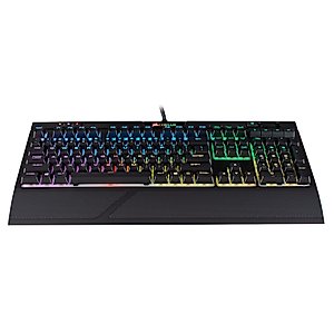 CORSAIR STRAFE RGB MK.2 Mechanical Gaming Keyboard - USB Passthrough - Linear and Quiet - Cherry MX Red Switch - RGB LED Backlit-17.6 x 6.61 x 1.57 inches
