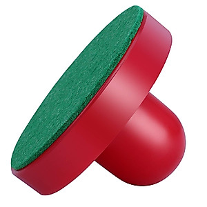 URATOT Air Hockey Pushers and Air Hockey Pucks Air Hockey Paddles, Goal Handles Paddles Replacement Accessories for Game Tables(4 Pushers, 8 Red Pucks and 8 Green Pads)