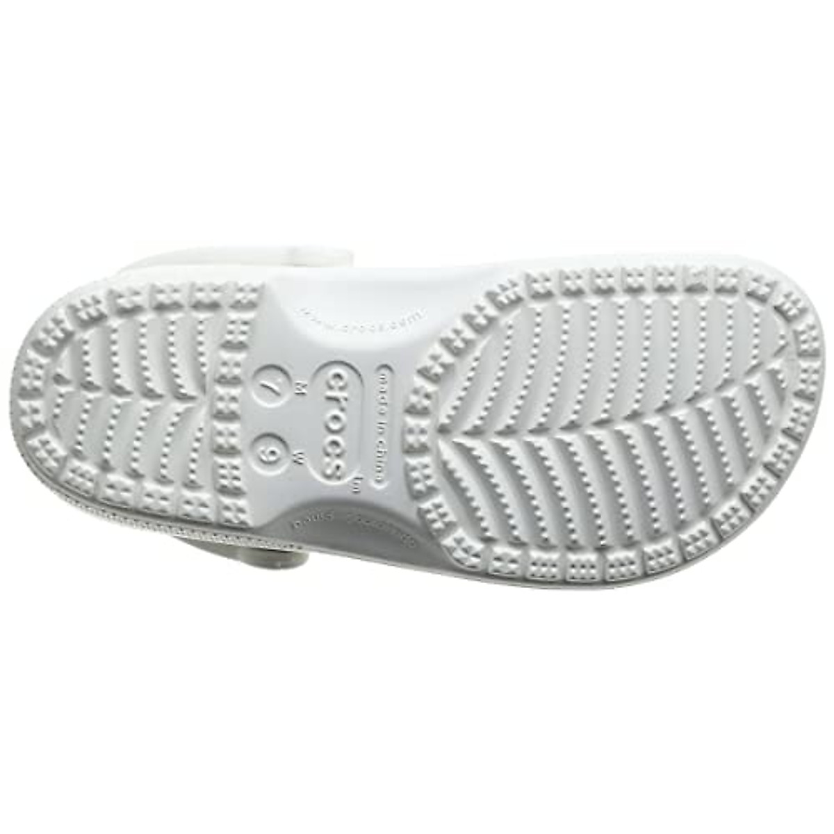 Crocs Unisex-Adult Classic Clogs (Best Sellers), White, 7 Men/9 Women