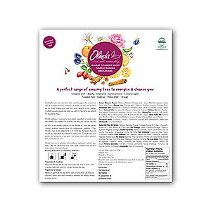 Olinda Healing Flowers & Roots Gift Box, 45 Tea Bags, Cinnamon Mint, Beauty, Chamomile, Lemon Blossom, Cinnamon Apple, Turmeric, Valerian, Stress Relief and Orange Teas - 1 box