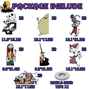 Nightmare Befor Christmas Decoration,Night mare Befor Christmas Door Cover Porch Sign